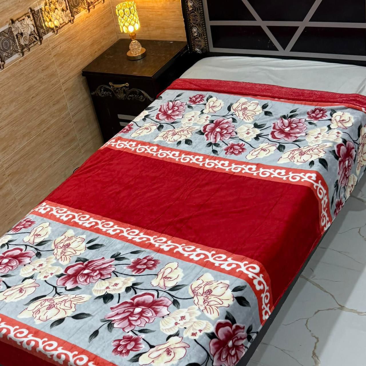 Soft Fleece Printed AC Blanket – Single Bed | Winter 2035