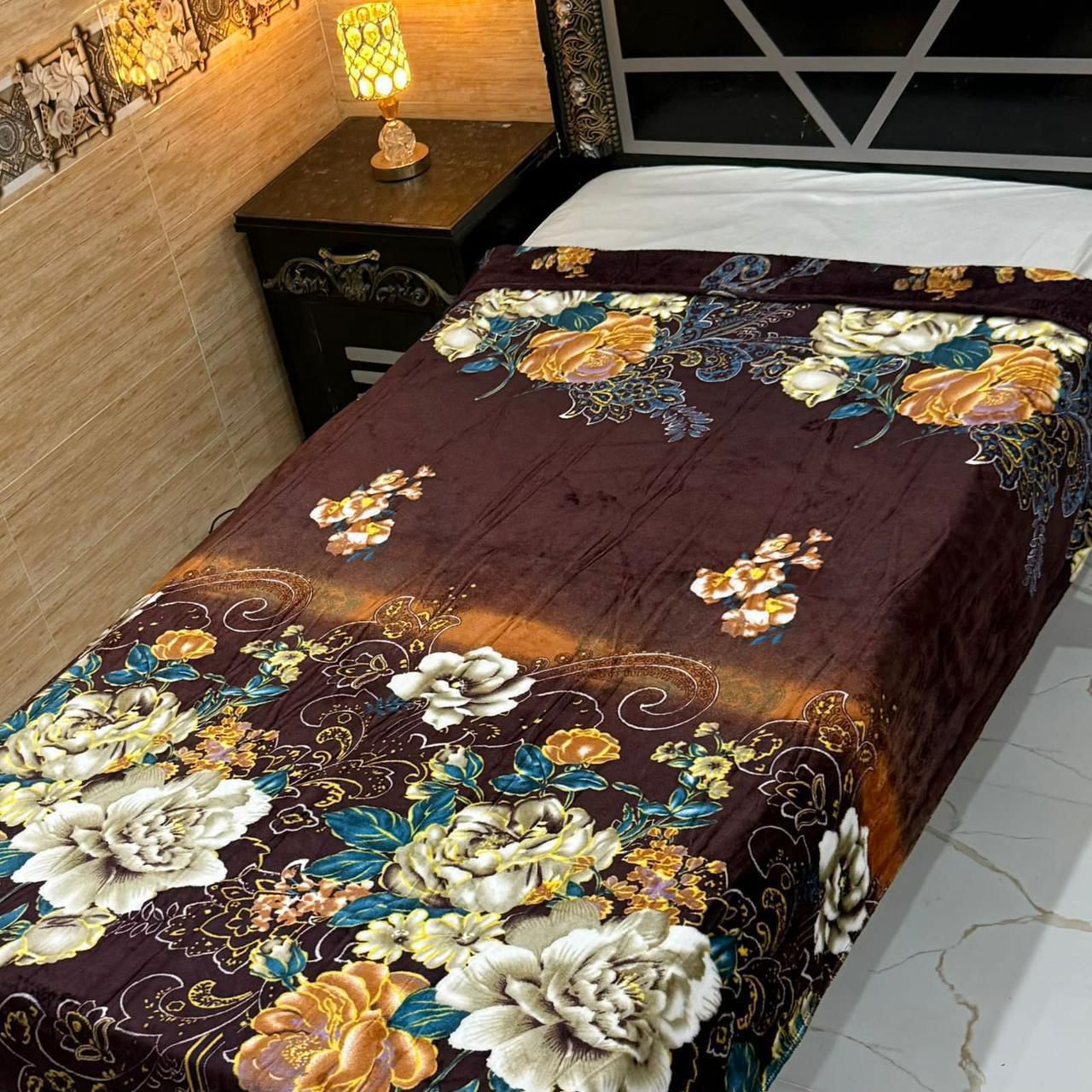 Soft Fleece Printed AC Blanket – Single Bed | Winter 2037